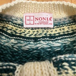 Nonia | Sweaters | Nonia Handmade In Newfoundland Fair Isle Cardigan ...